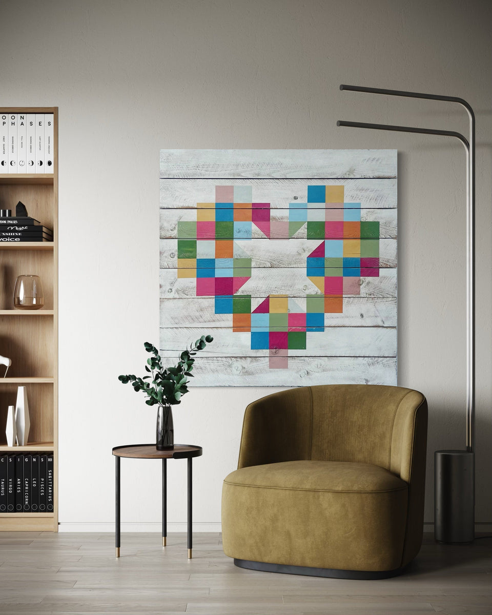 Introducing the Pieces of My Heart Barn Quilt + 30% Off Hearts Sale ...