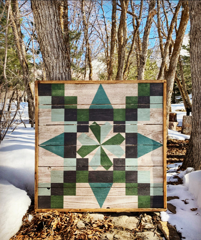 Irish Chain Barn Quilt – Tweetle Dee Design Co.