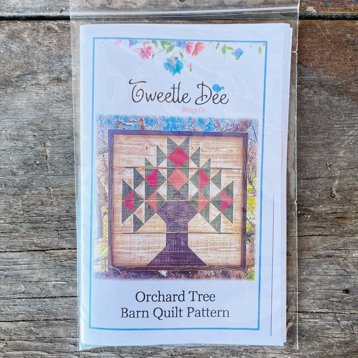 Orchard Tree Barn Quilt Pattern – Tweetle Dee Design Co.