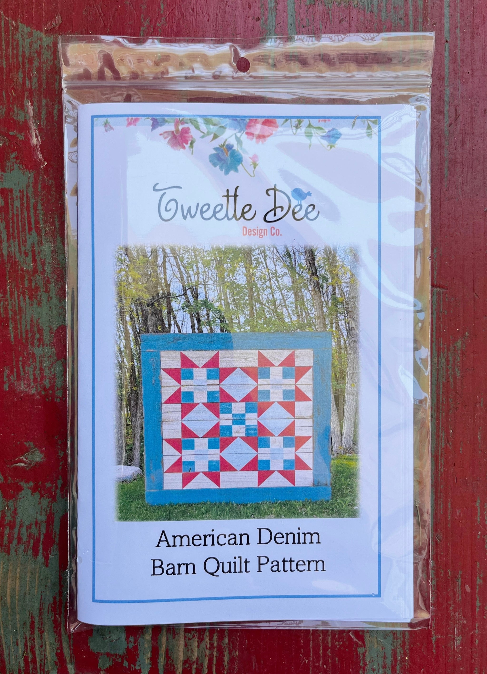 American Denim Barn Quilt Pattern – Tweetle Dee Design Co.