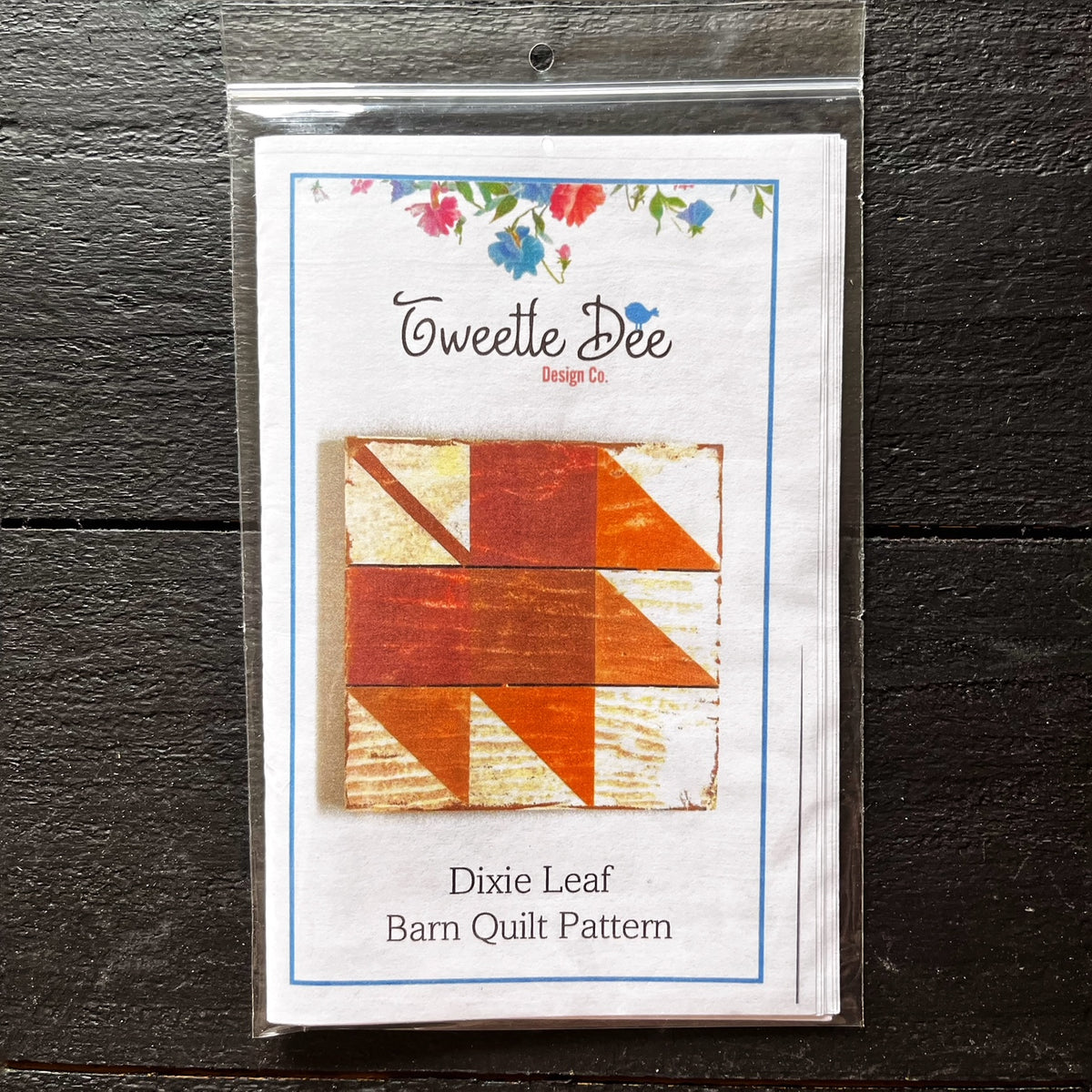 Dixie Leaf Barn Quilt Pattern – Tweetle Dee Design Co.
