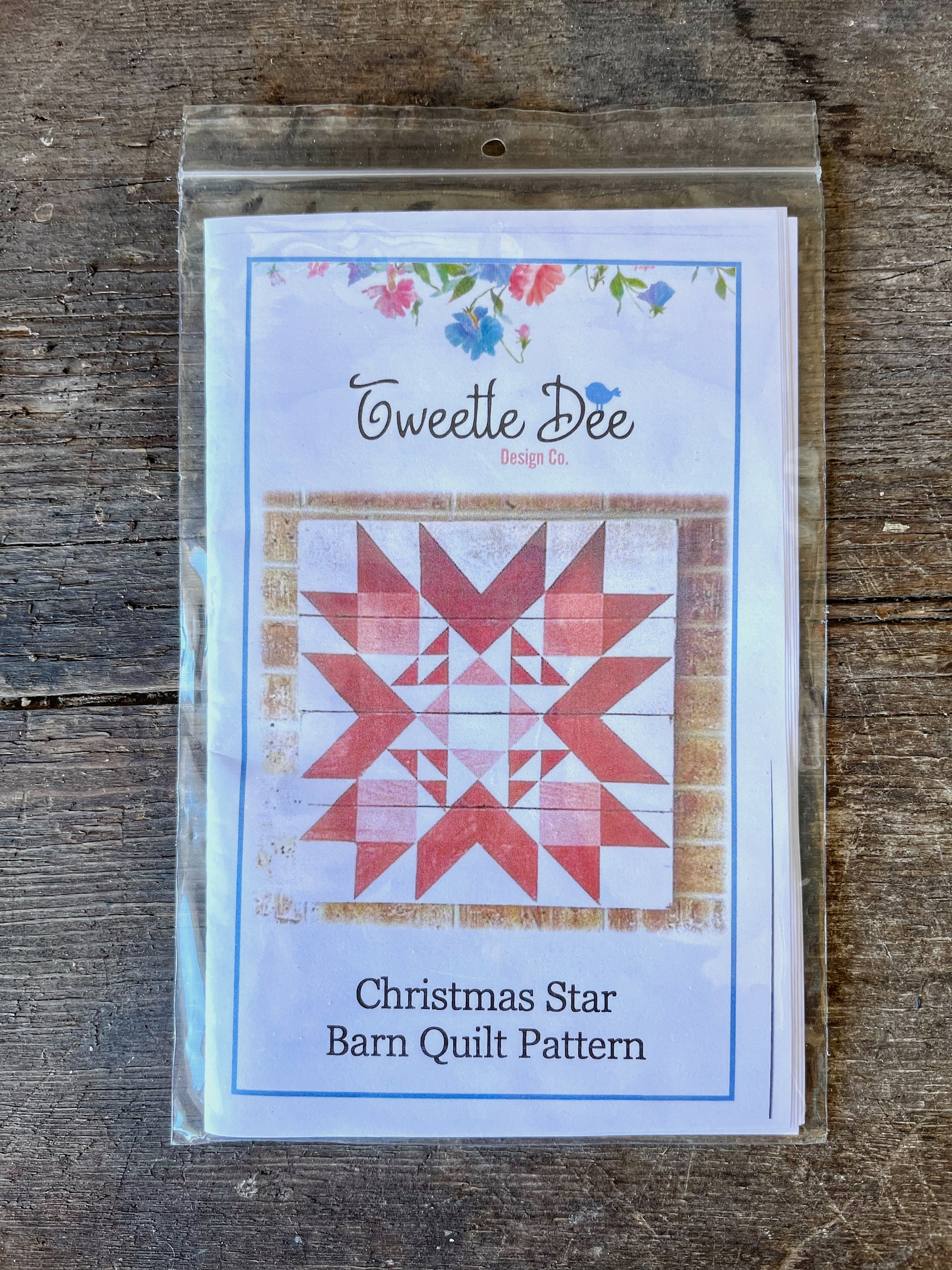Christmas Star Barn Quilt Pattern – Tweetle Dee Design Co.