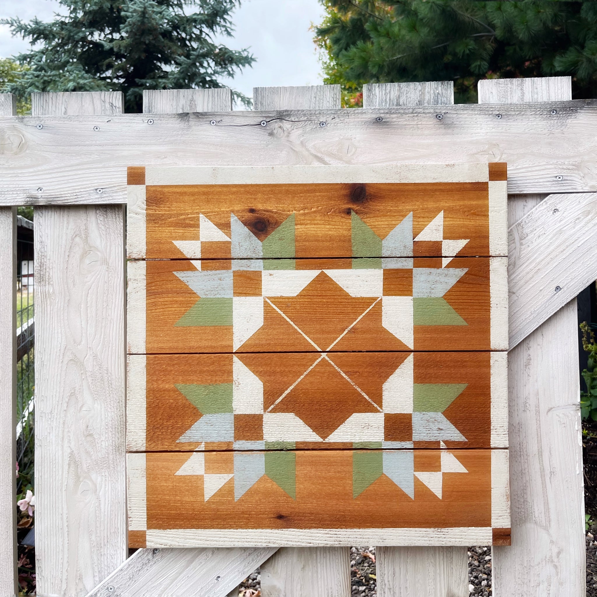 Crossing Leaves Barn Quilt – Tweetle Dee Design Co.