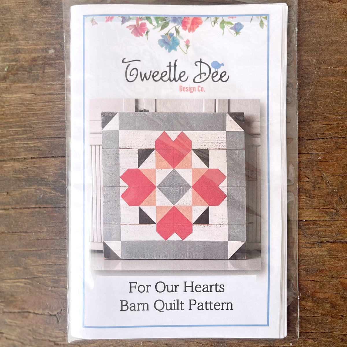 For Our Hearts Barn Quilt Pattern – Tweetle Dee Design Co.
