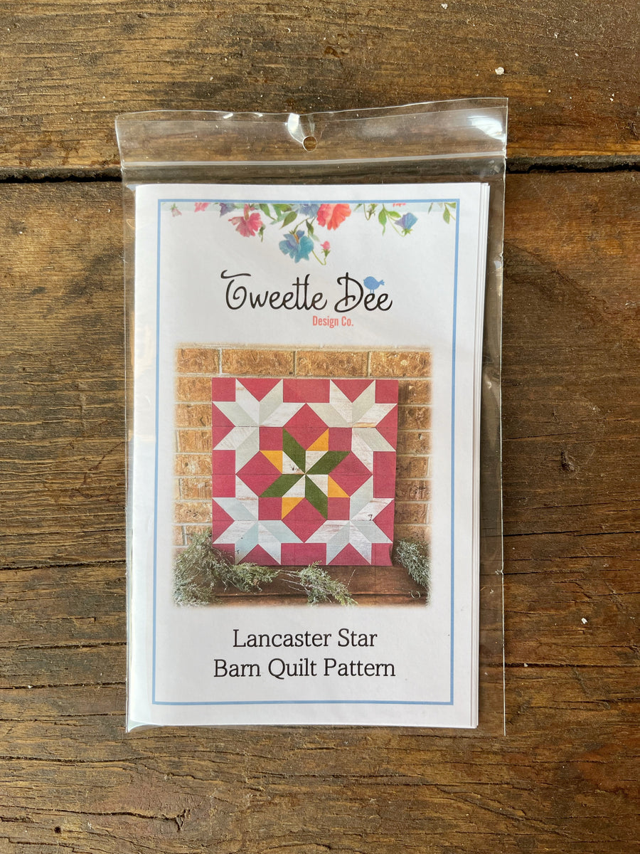 Lancaster Star Barn Quilt Pattern – Tweetle Dee Design Co.
