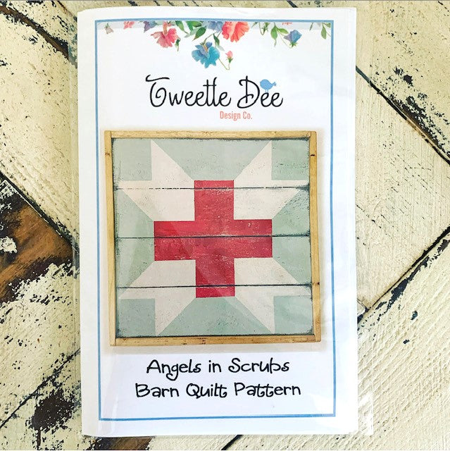 Angel in Scrubs Barn Quilt Pattern – Tweetle Dee Design Co.