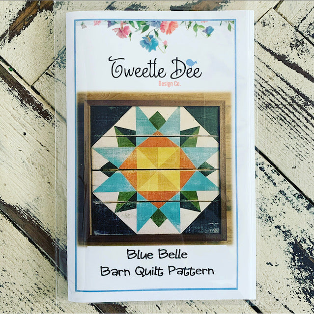 Blue Belle Barn Quilt Pattern – Tweetle Dee Design Co.