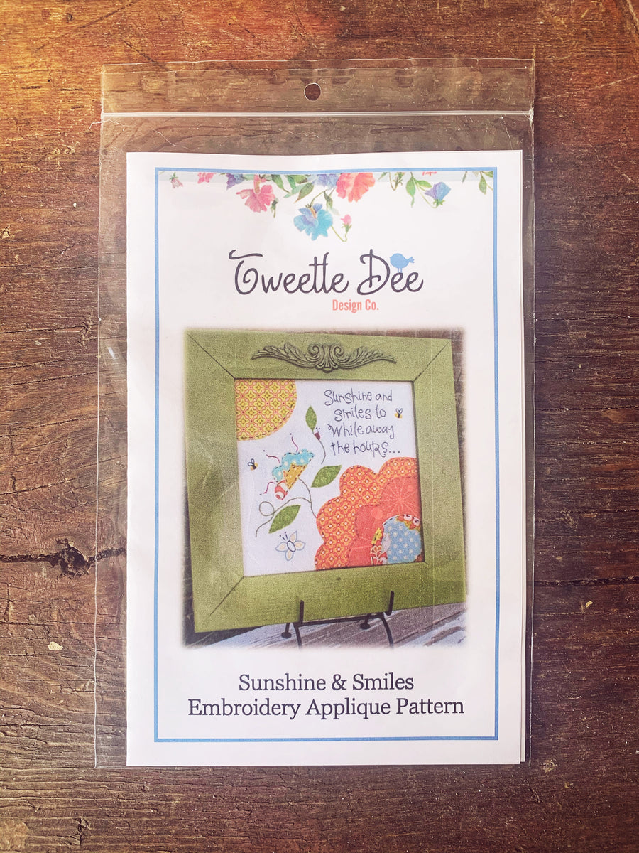 Sunshine and Smiles Embroidery Pattern – Tweetle Dee Design Co.