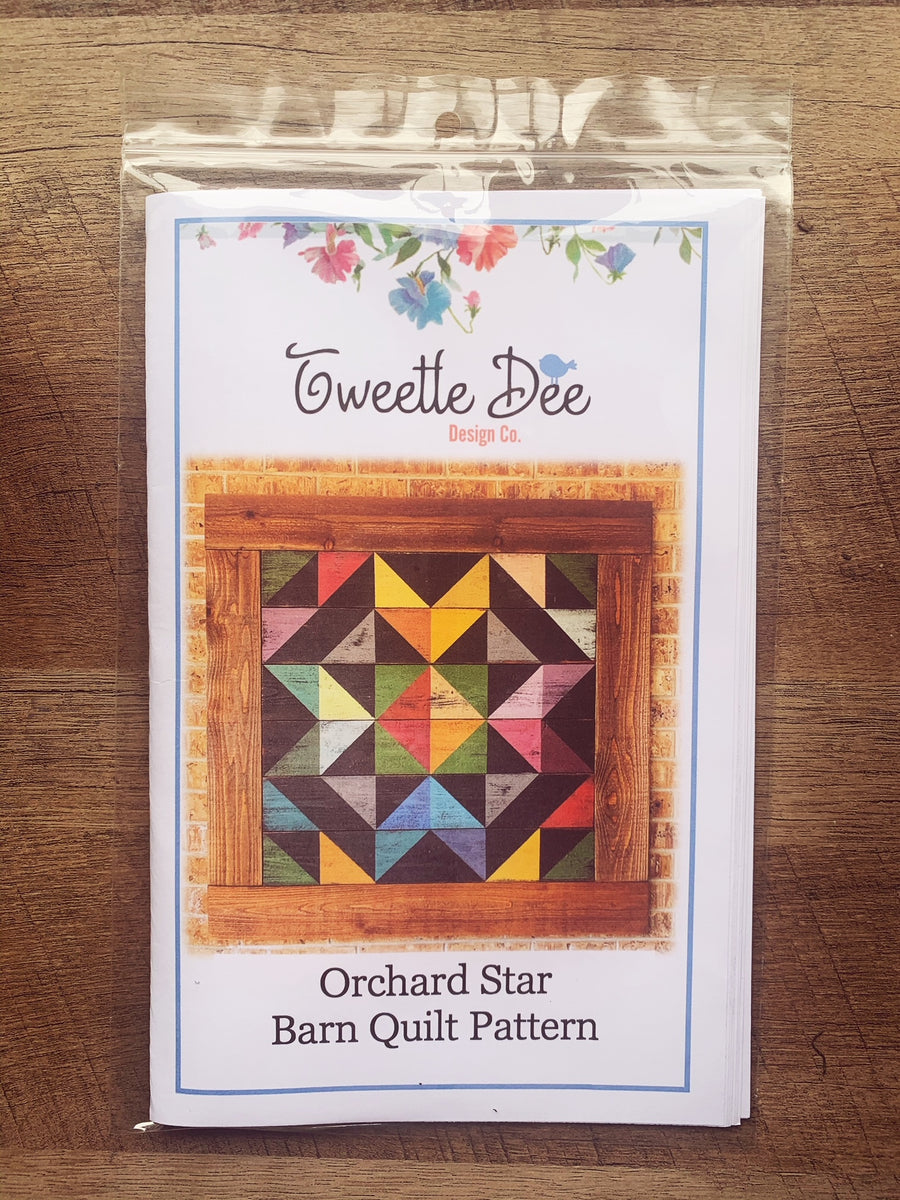 Orchard Star Barn Quilt Pattern – Tweetle Dee Design Co.