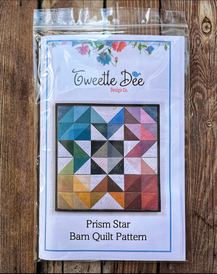 Prism Star Barn Quilt Pattern – Tweetle Dee Design Co.