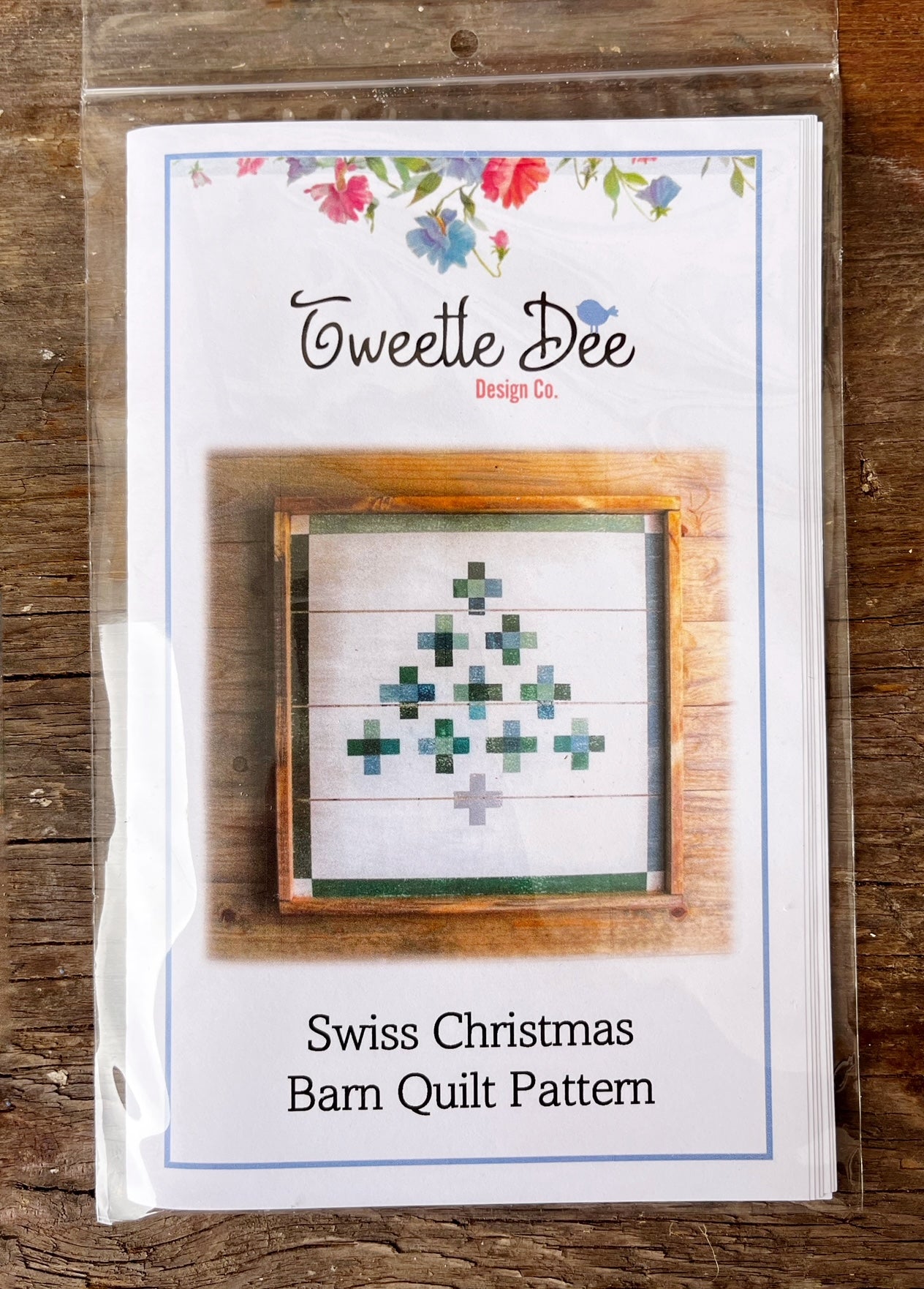 Swiss Christmas Barn Quilt Pattern – Tweetle Dee Design Co.