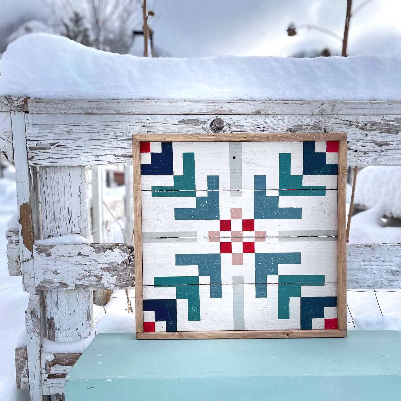 Winter Flake Barn Quilt – Tweetle Dee Design Co.