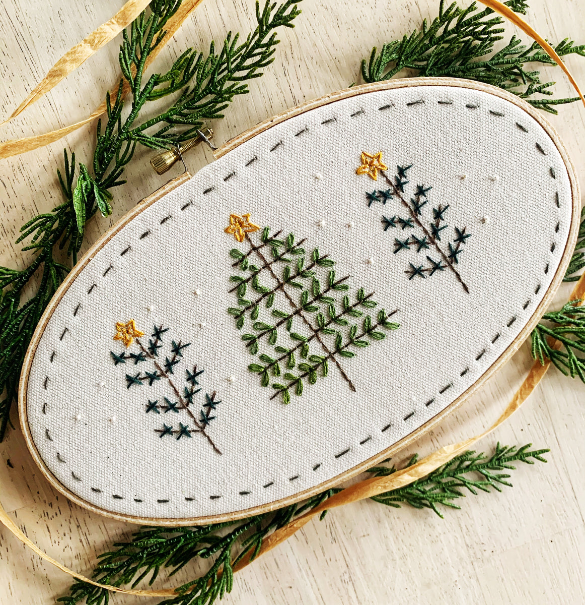 Evergreen Grove Embroidery Kit – Tweetle Dee Design Co.